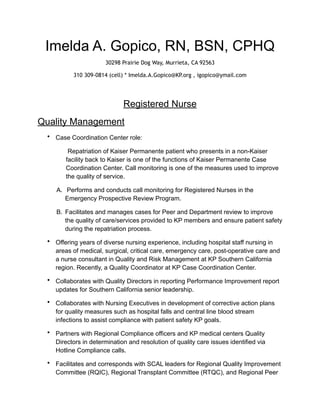 Professional Resume 10.2016. I.Gopico | PDF