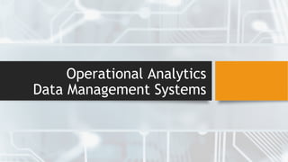 Operational-Analytics | PPT