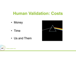 Utilizing Human Data Validation For KPI Analysis And Machine Learning | PPT