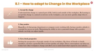 How to adapt to Change in the Workplace? | PPTX