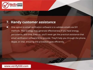 8 Advantages of Using Email Verify Email Tool | PPT