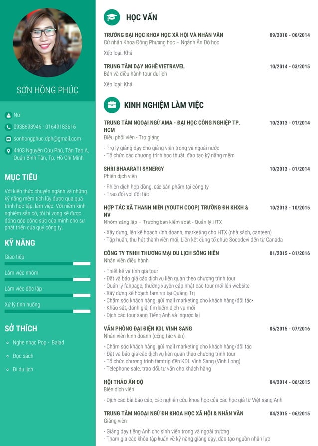 SON-HONG-PHUC-CV | PDF