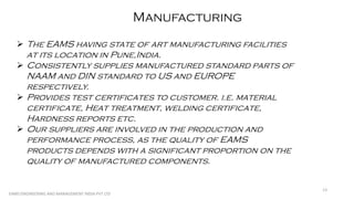 EAMS Engineering and Management India Pvt Ltd - Portfolio | PDF ...