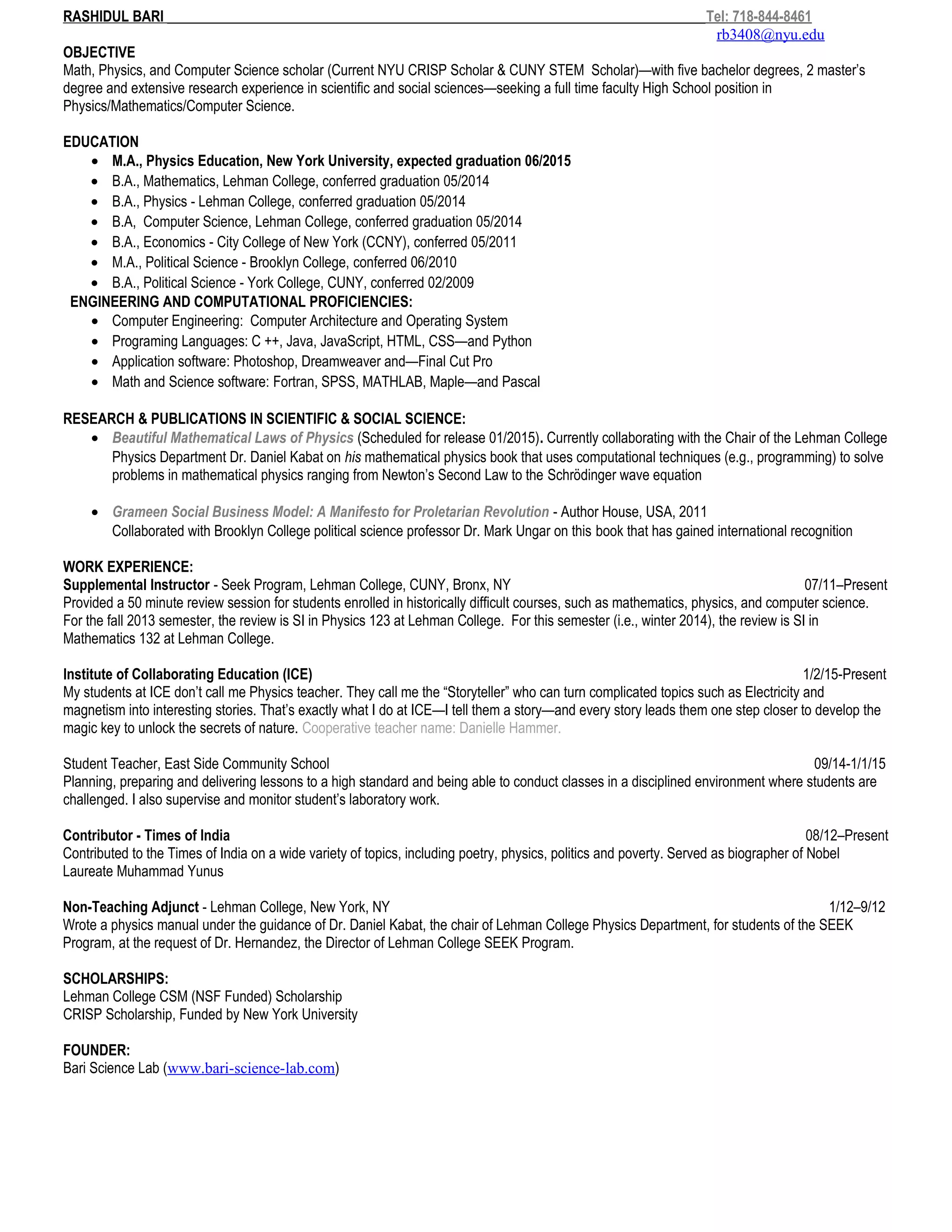 Resume | DOC
