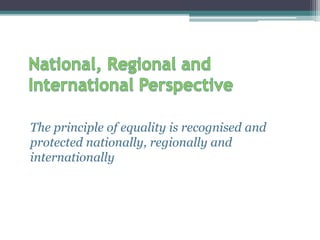 EQUALITY BEFORE THE LAW | PPTX