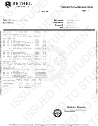 2-2015 transcript | PDF | Undergraduate Education | College Education