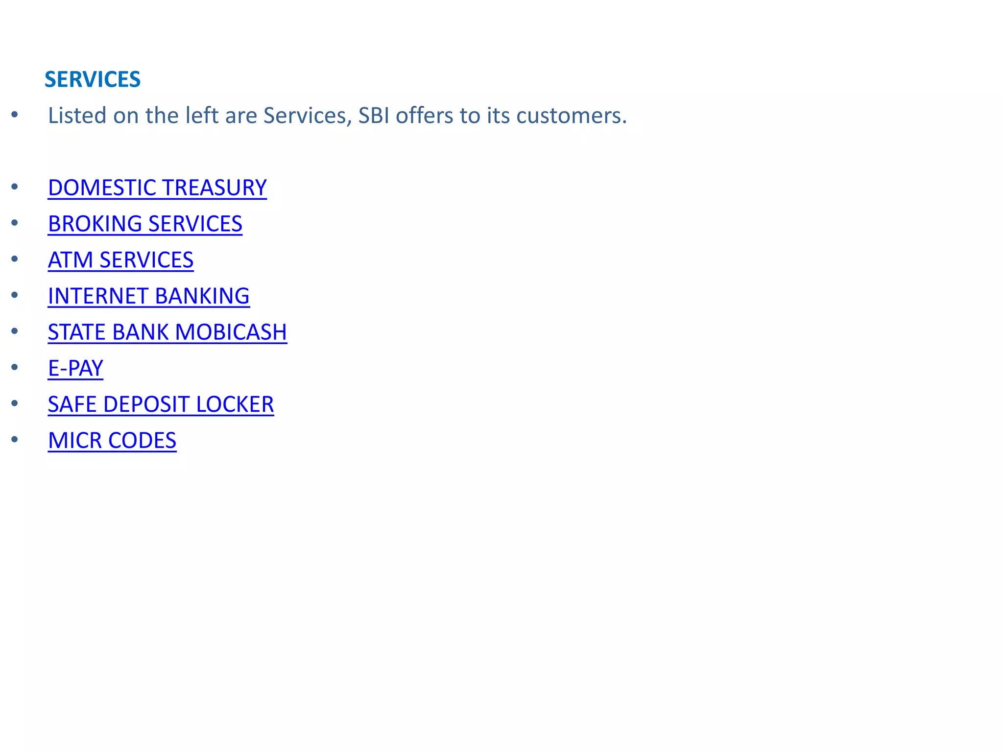 Presentation on state bank of india | PPTX