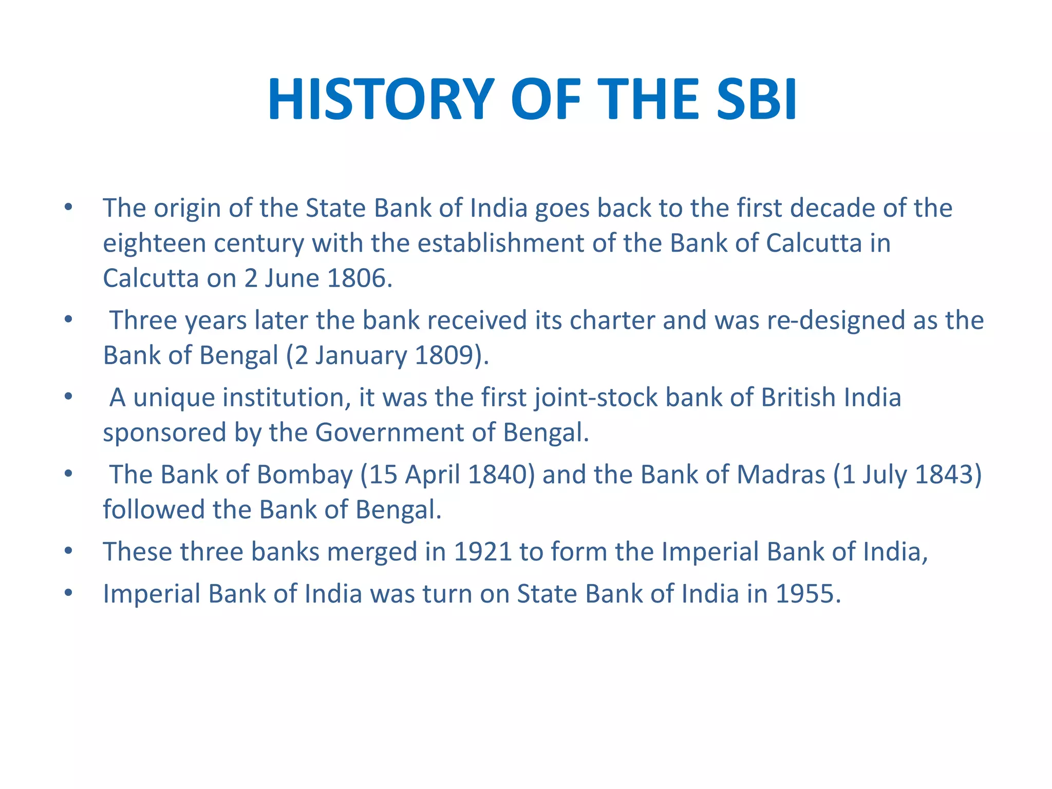 Presentation on state bank of india | PPTX