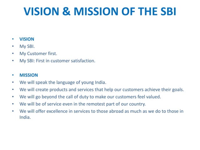 Presentation on state bank of india | PPTX