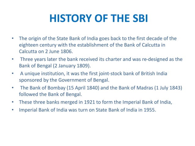 Presentation on state bank of india | PPTX
