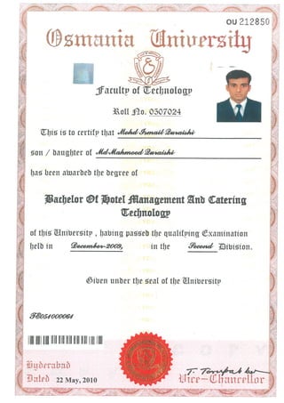 ism certificates | PDF