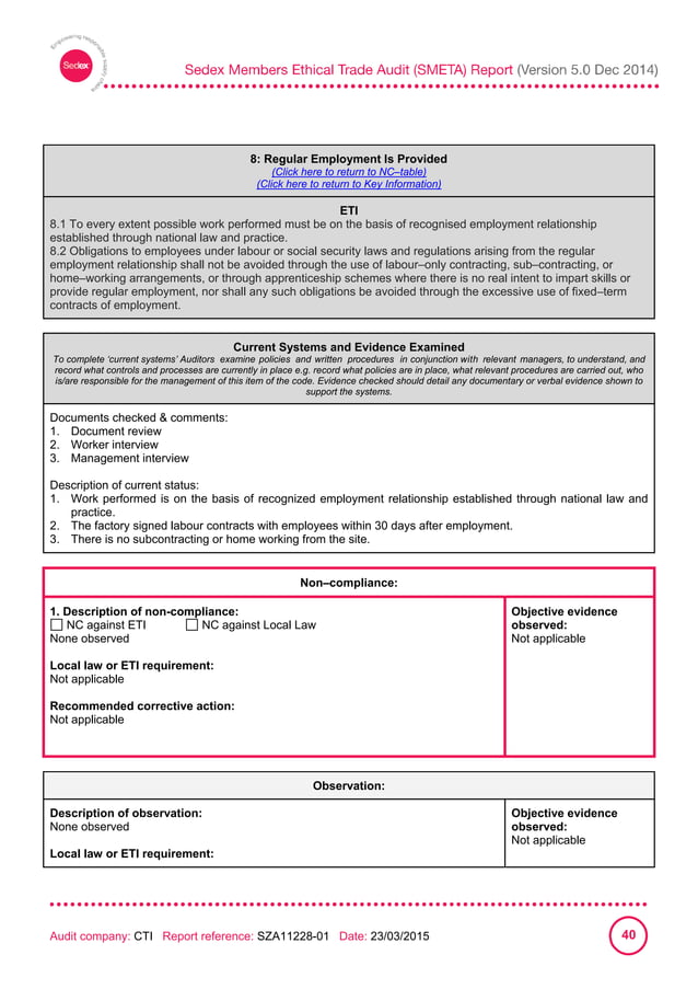 Sedex Report&CAPR-SZA11228-01-Lollipop Garment Co.,Ltd | PDF