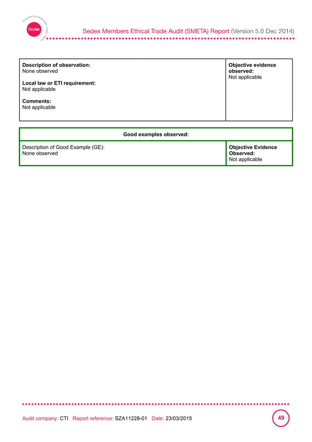 Sedex Report&CAPR-SZA11228-01-Lollipop Garment Co.,Ltd | PDF