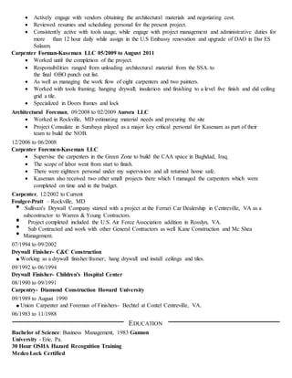Sean L Sullivan Resume final edit | DOCX