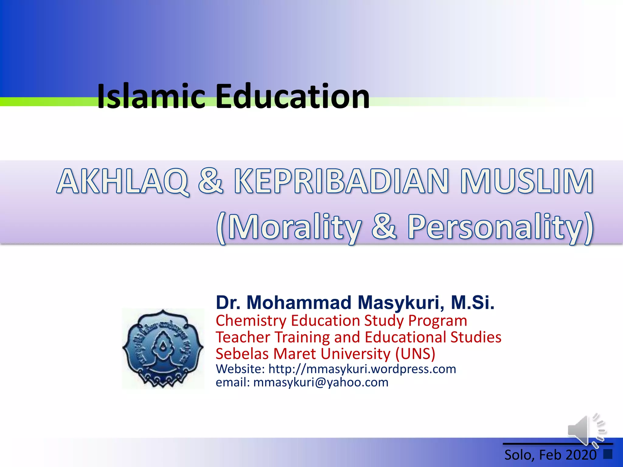 8_Akhlak dan Kepribadian Muslim.pptx