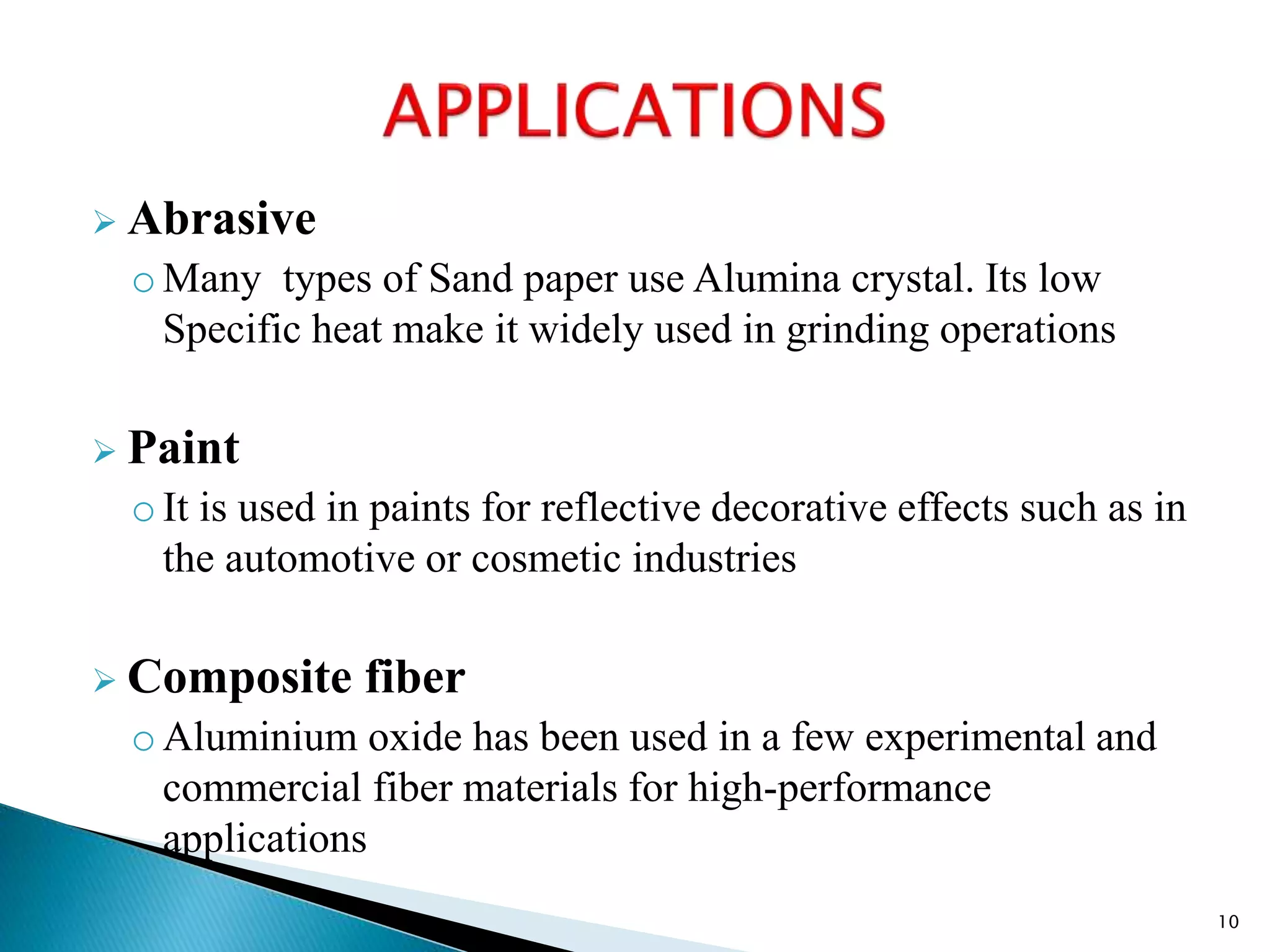 Alumina MANUFACTURING PROCESS | PPTX