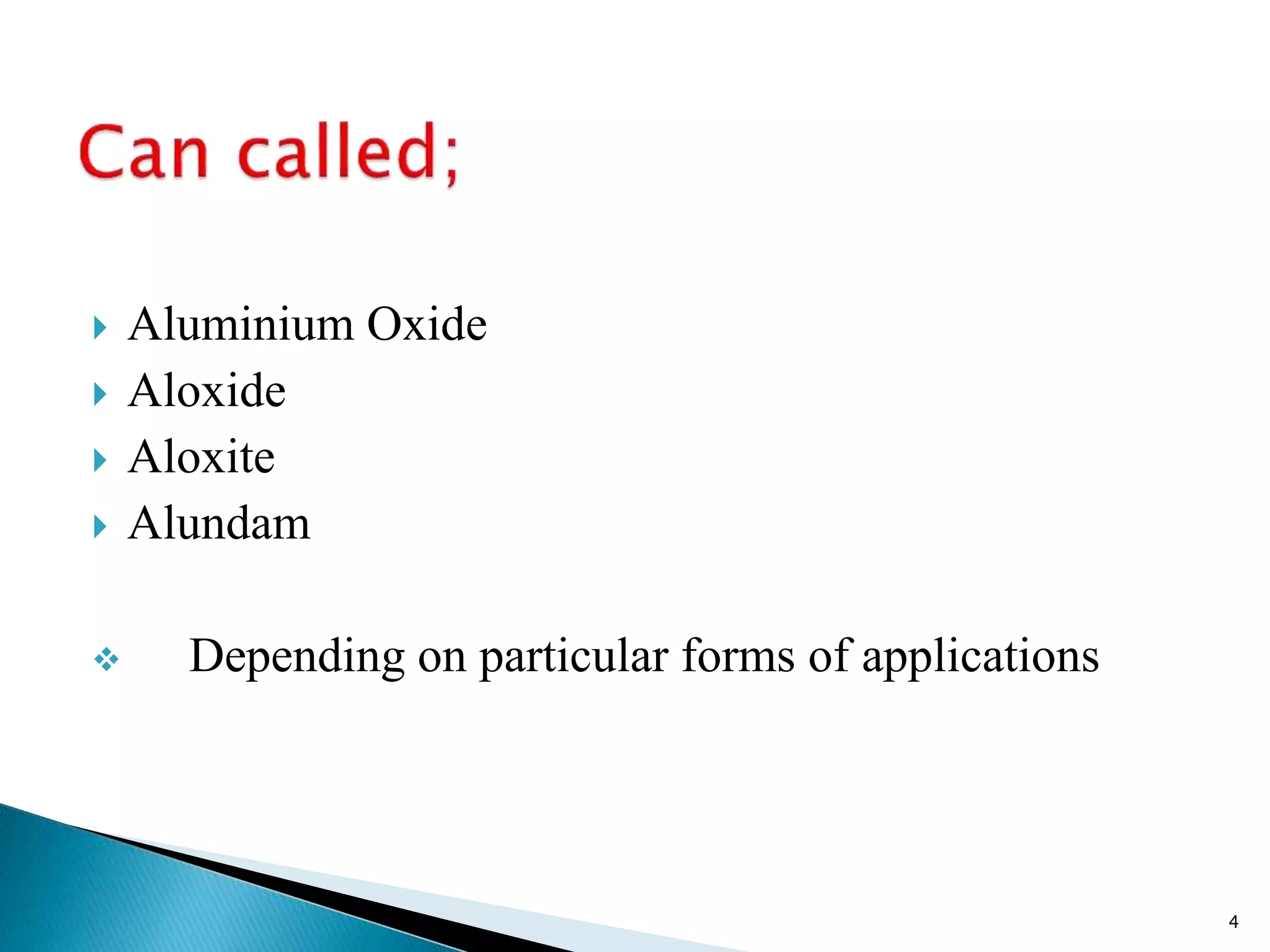 Alumina MANUFACTURING PROCESS | PPTX