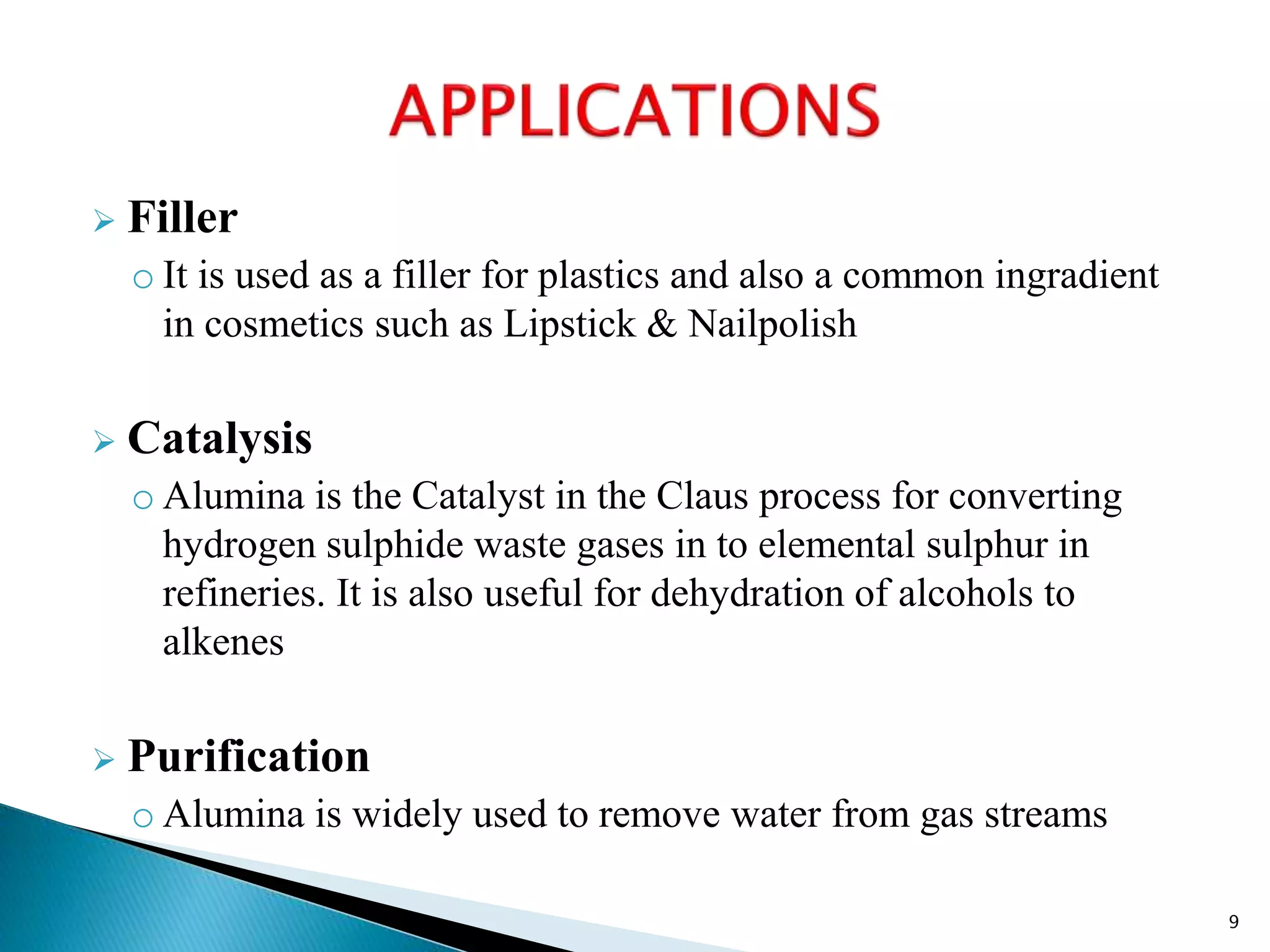 Alumina MANUFACTURING PROCESS | PPTX