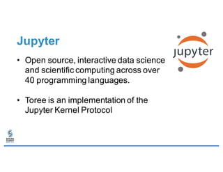 APACHE TOREE: A JUPYTER KERNEL FOR SPARK by Marius van Niekerk | PPT