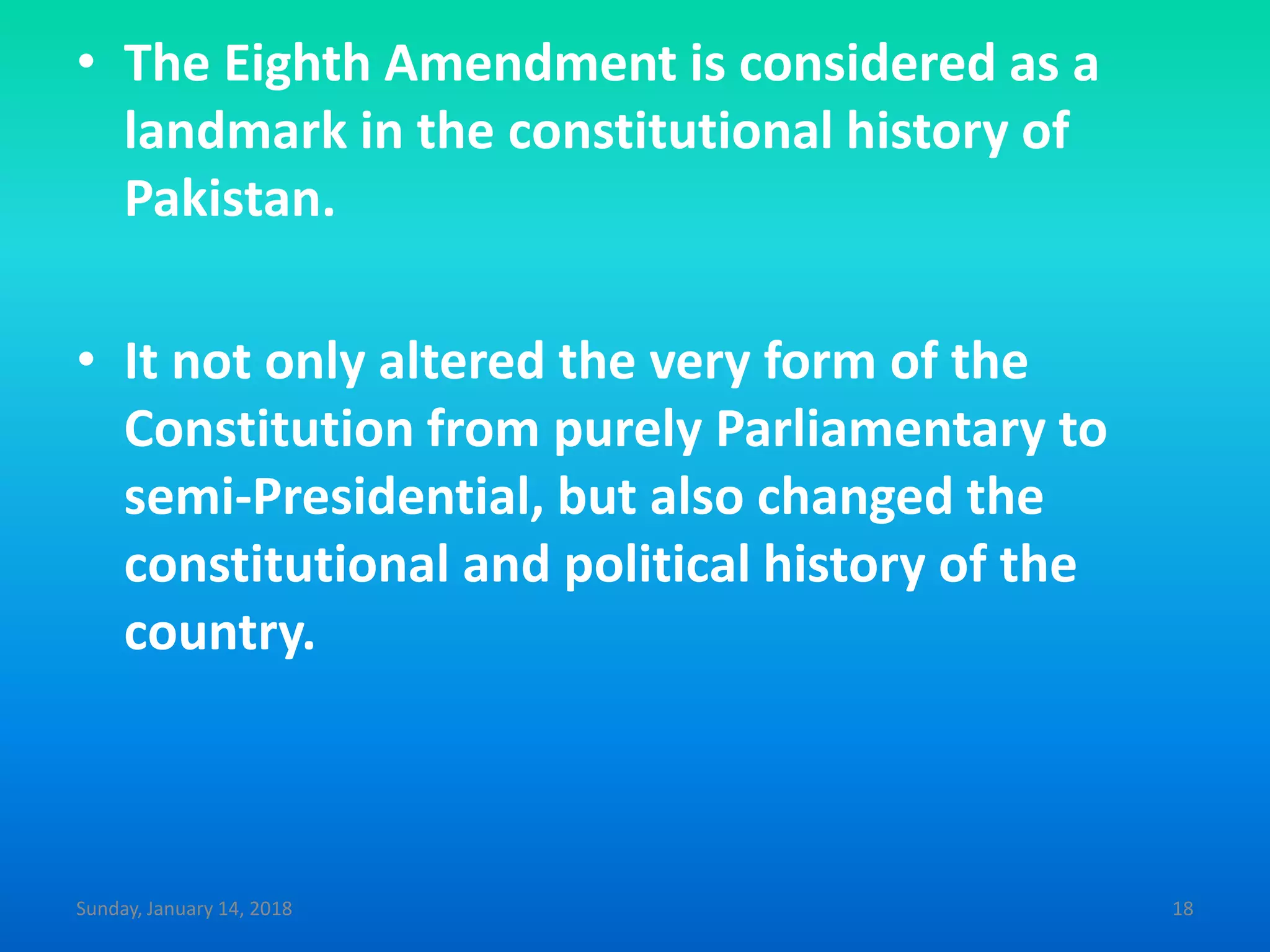 8 amendment in 1973 constitution | PPTX