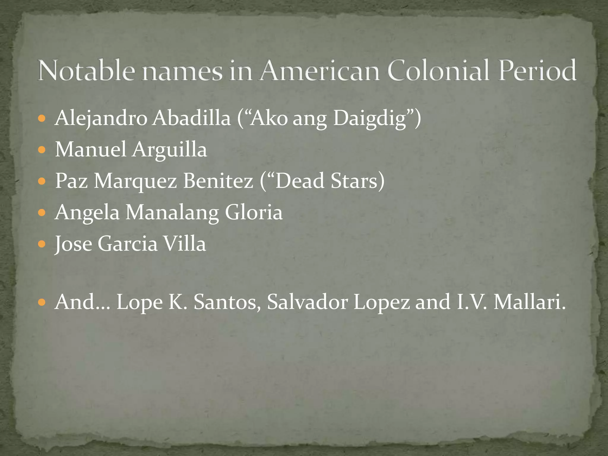 8 american colonial period | PPTX