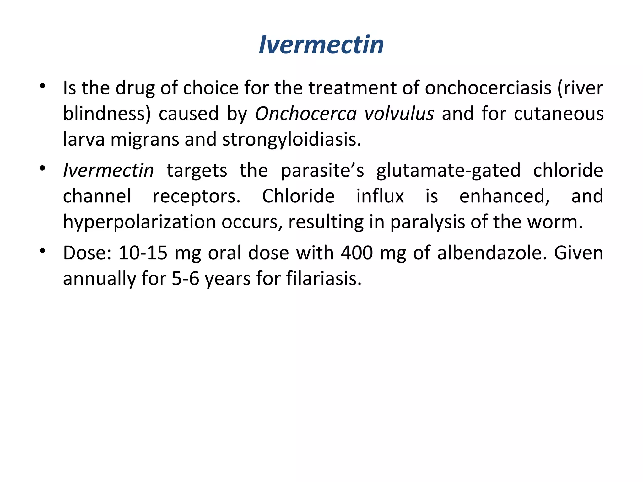 Introduction to anthelmintic drugs | PPT