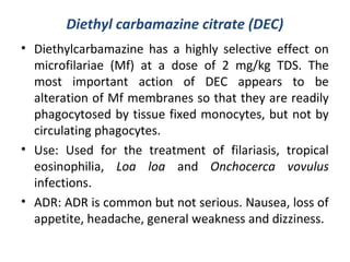 Introduction to anthelmintic drugs | PPT