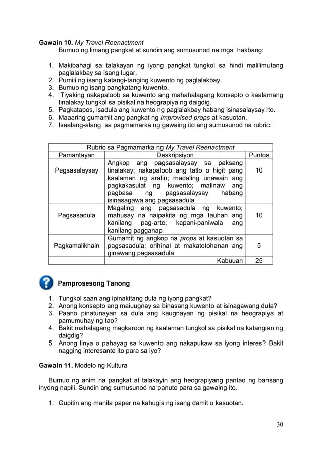 Grade 8 Learning Module in Araling Panlipunan - Complete | PDF