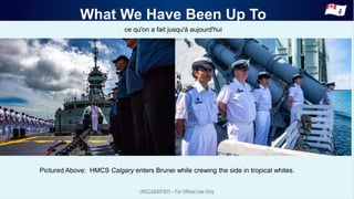 HMCS Calgary - CO's presentation - April 2021 | PPT
