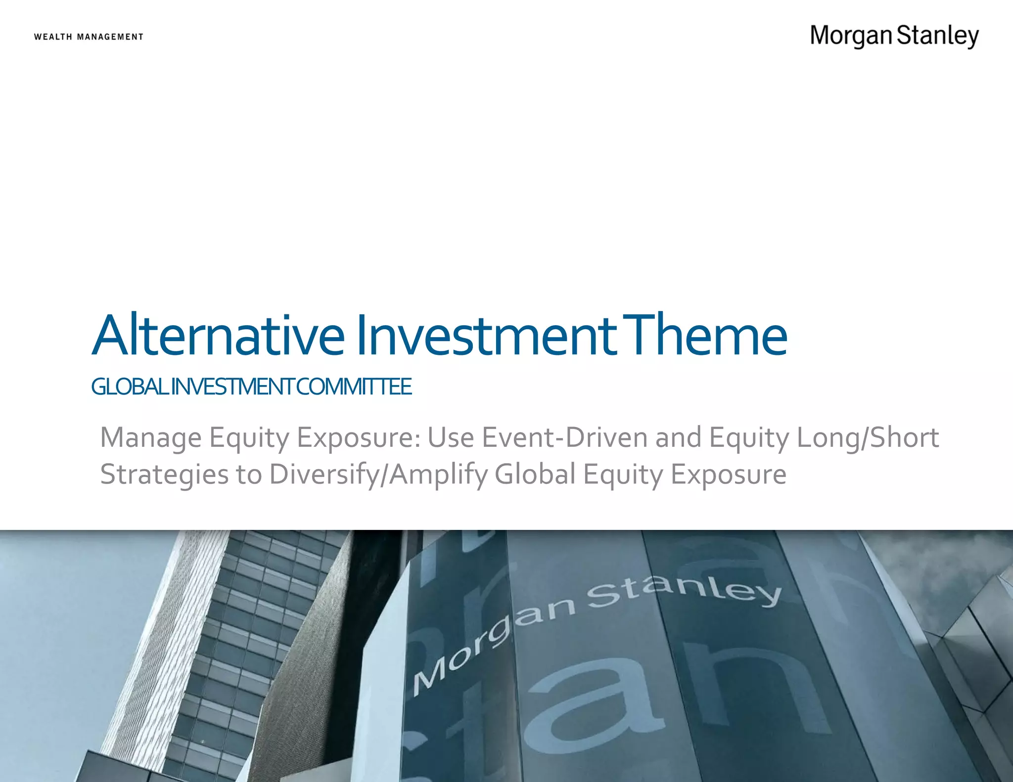 GIC Investment Ideas: Alternatives | PDF