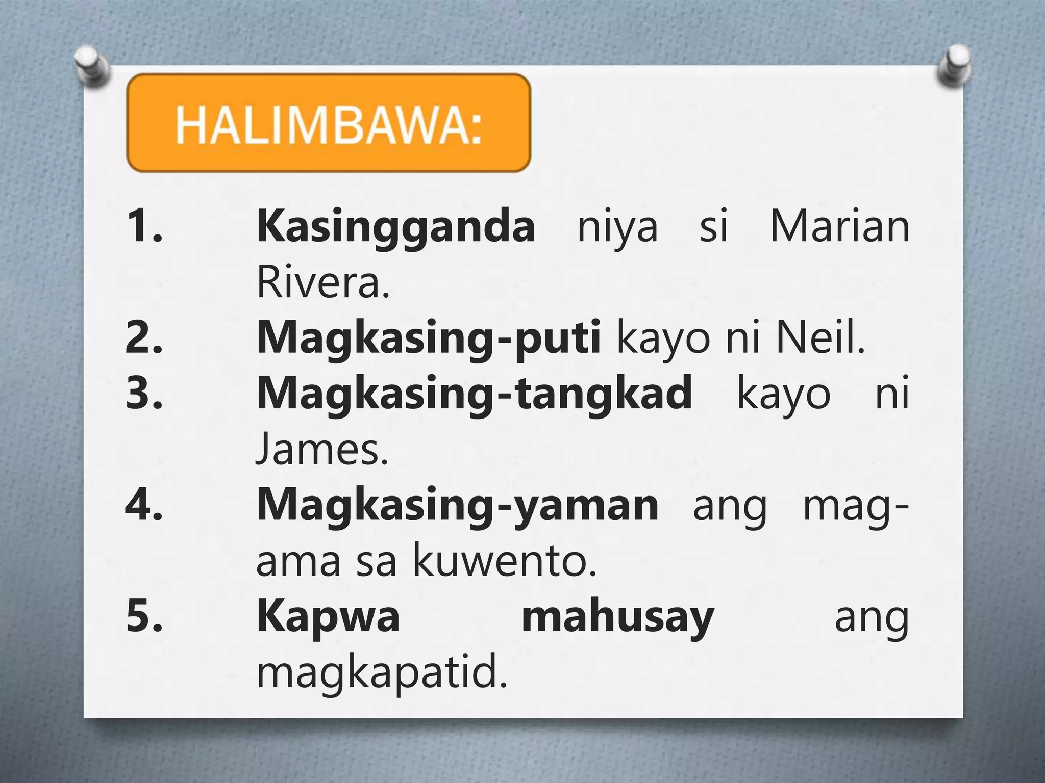 8 ARALIN 1 Pang-Uri at Mga Kaantasan Nito.ppt