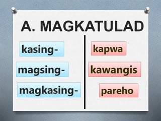 8 ARALIN 1 Pang-Uri at Mga Kaantasan Nito.ppt