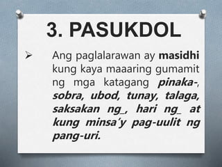 8 ARALIN 1 Pang-Uri at Mga Kaantasan Nito.ppt