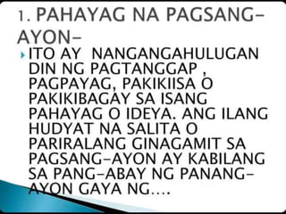 8 ARALIN 7 Pagsang-ayon at Pagsalungat sa Pagpapahayag ng Opinyon.pptx