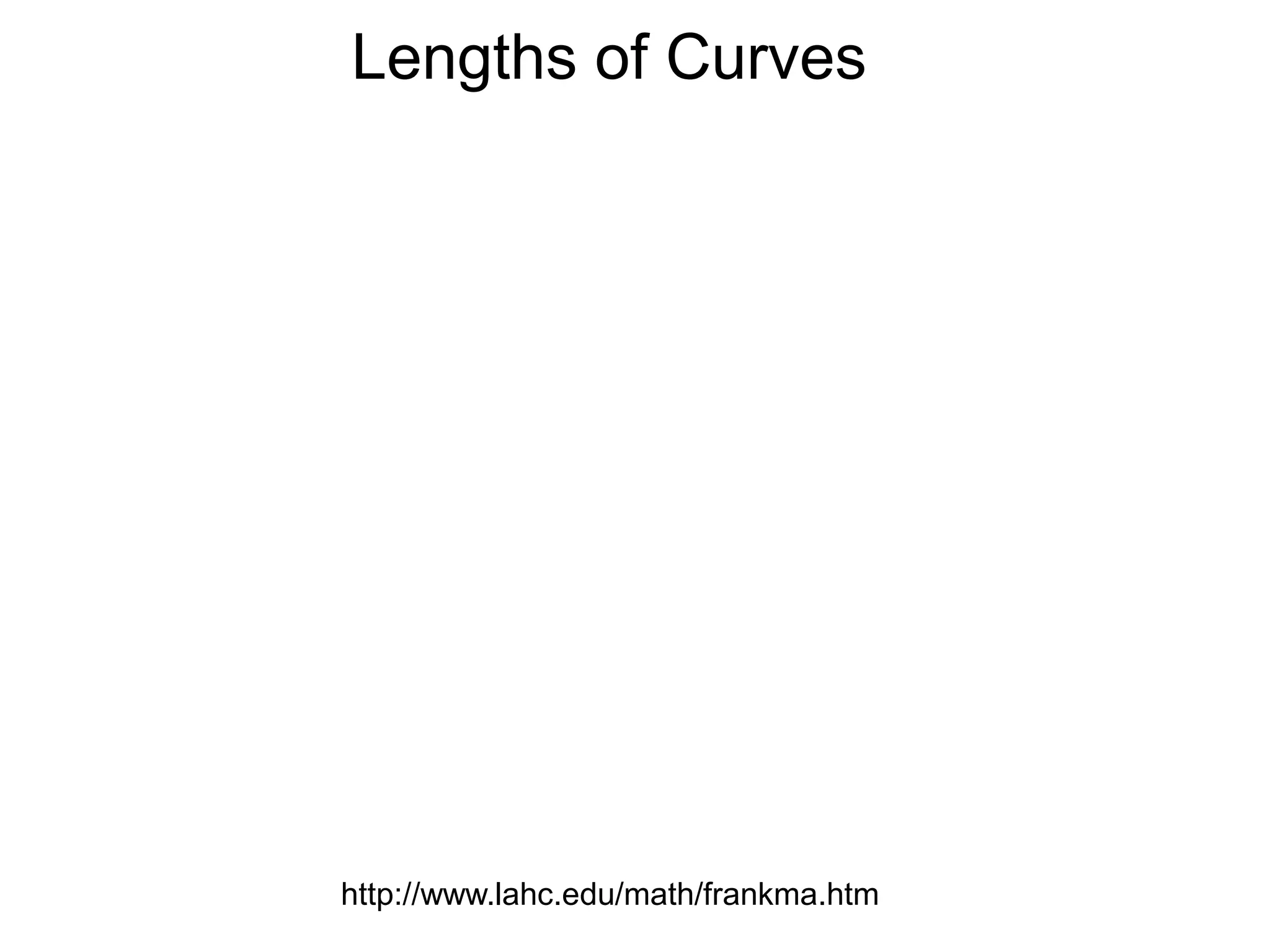 8 arc length and area of surfaces x | PPTX