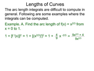 8 arc length and area of surfaces x | PPTX