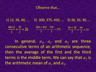 Arithmetic Means | PPTX