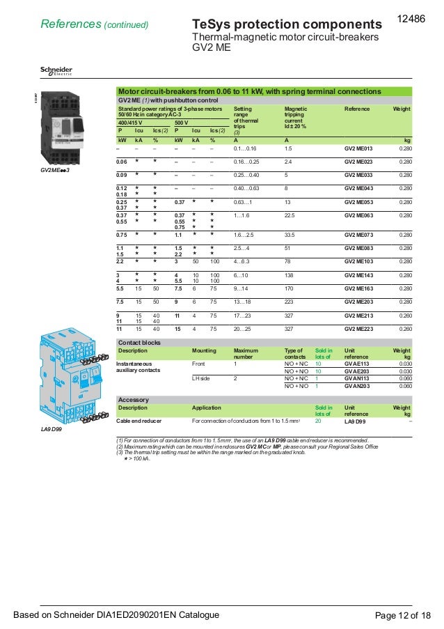 schneider gv2 motor circuit breaker