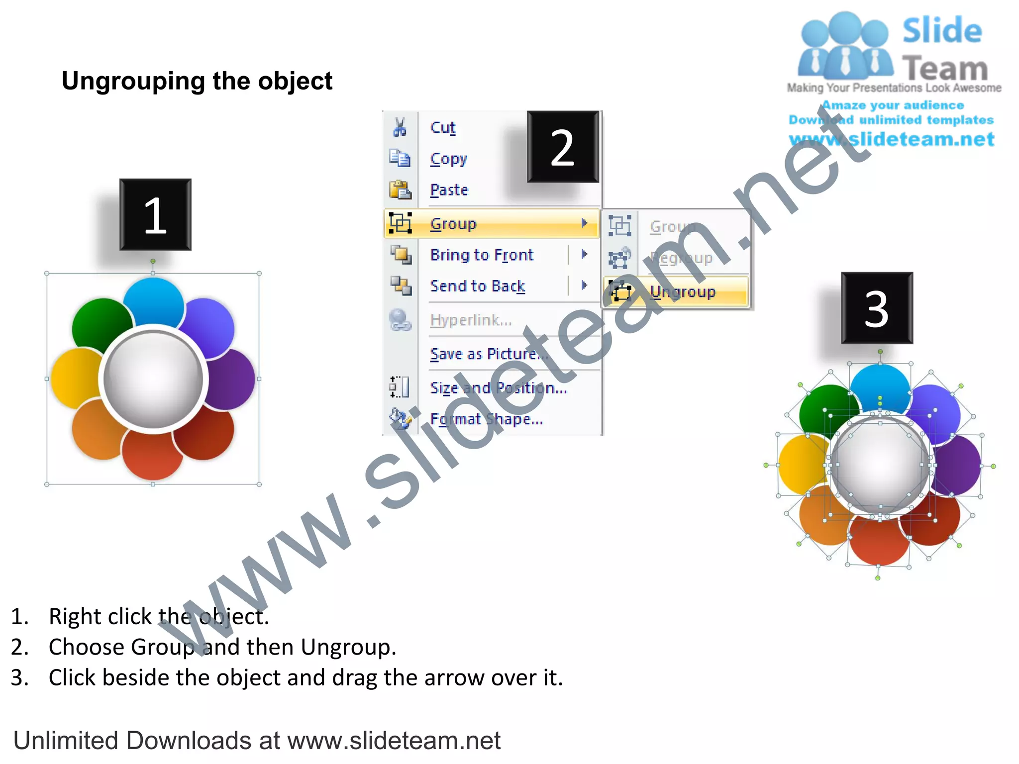 8 aspects powerpoint diagrame templates 0712 | PPT