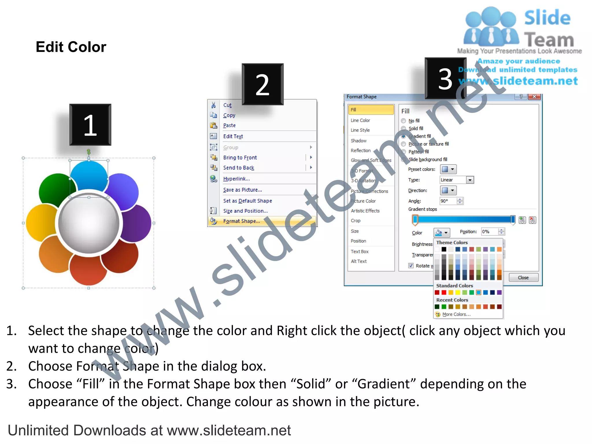 8 aspects powerpoint diagrame templates 0712 | PPT