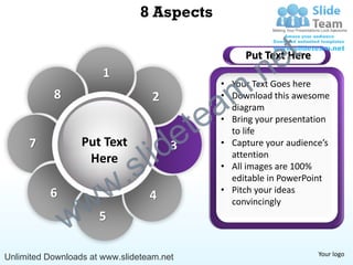 8 aspects powerpoint diagrame templates 0712 | PPT