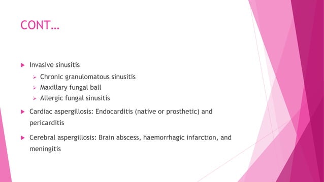 8 august FUNGAL INFECTIONS OF RESPIRATORY TRACT.pptx | Lung and ...