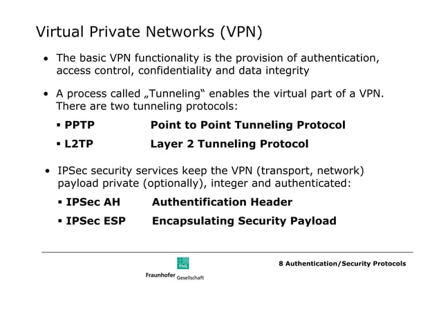 8 Authentication Security Protocols Ppt