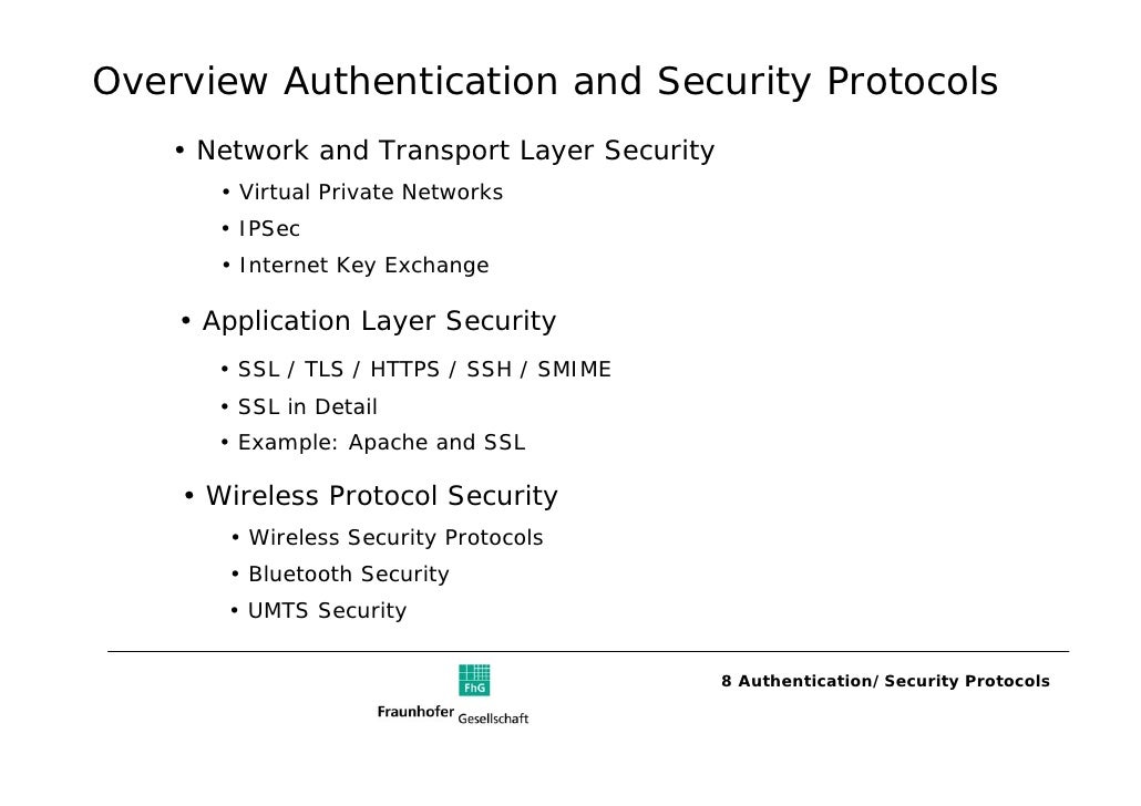 8 Authentication Security Protocols