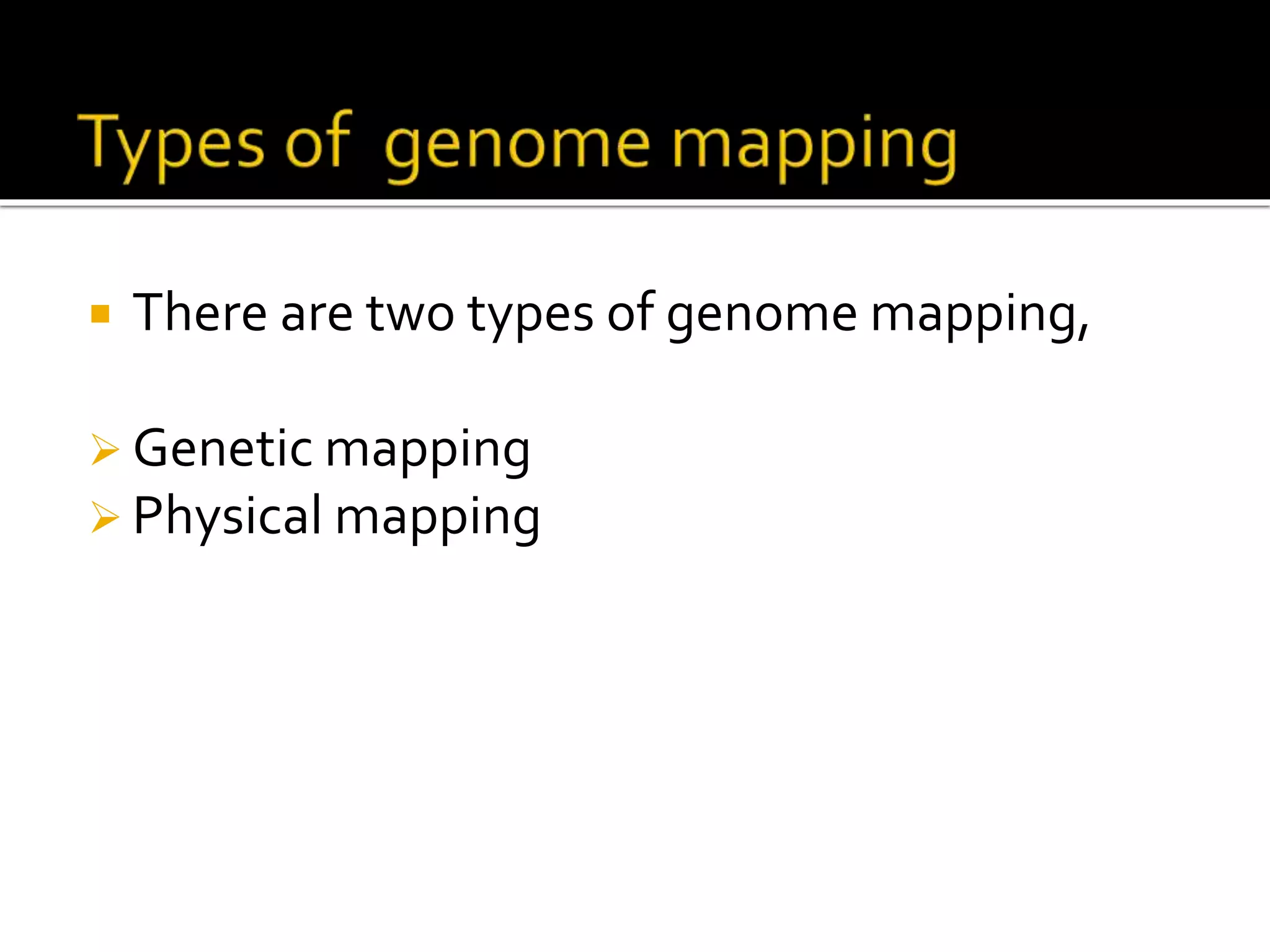 PHYSICAL MAPPING STRATEGIES IN GENOMICS | PPTX | Biological Sciences ...