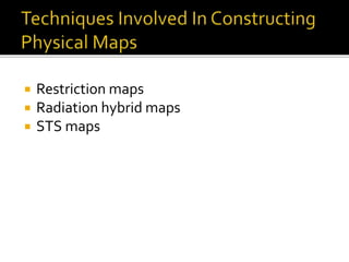 PHYSICAL MAPPING STRATEGIES IN GENOMICS | PPTX