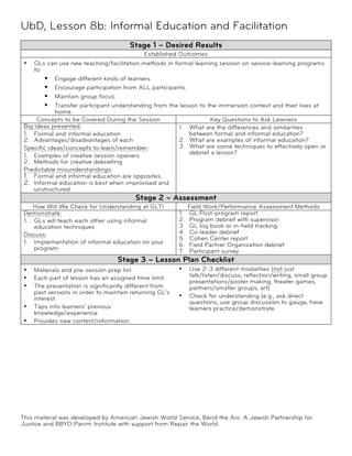 8b rotation - teaching techniques lesson plan and ub-d | PPT