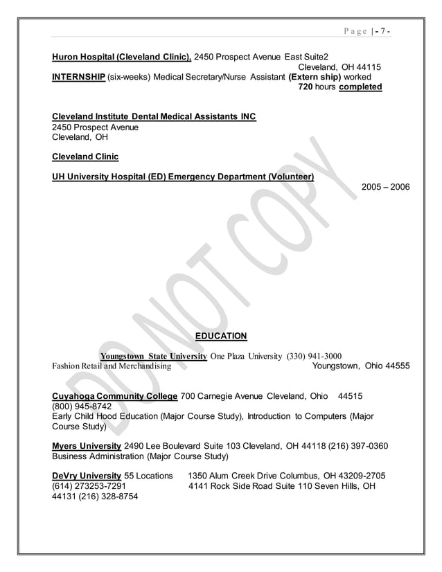 Resume 7 resume2-day | PDF