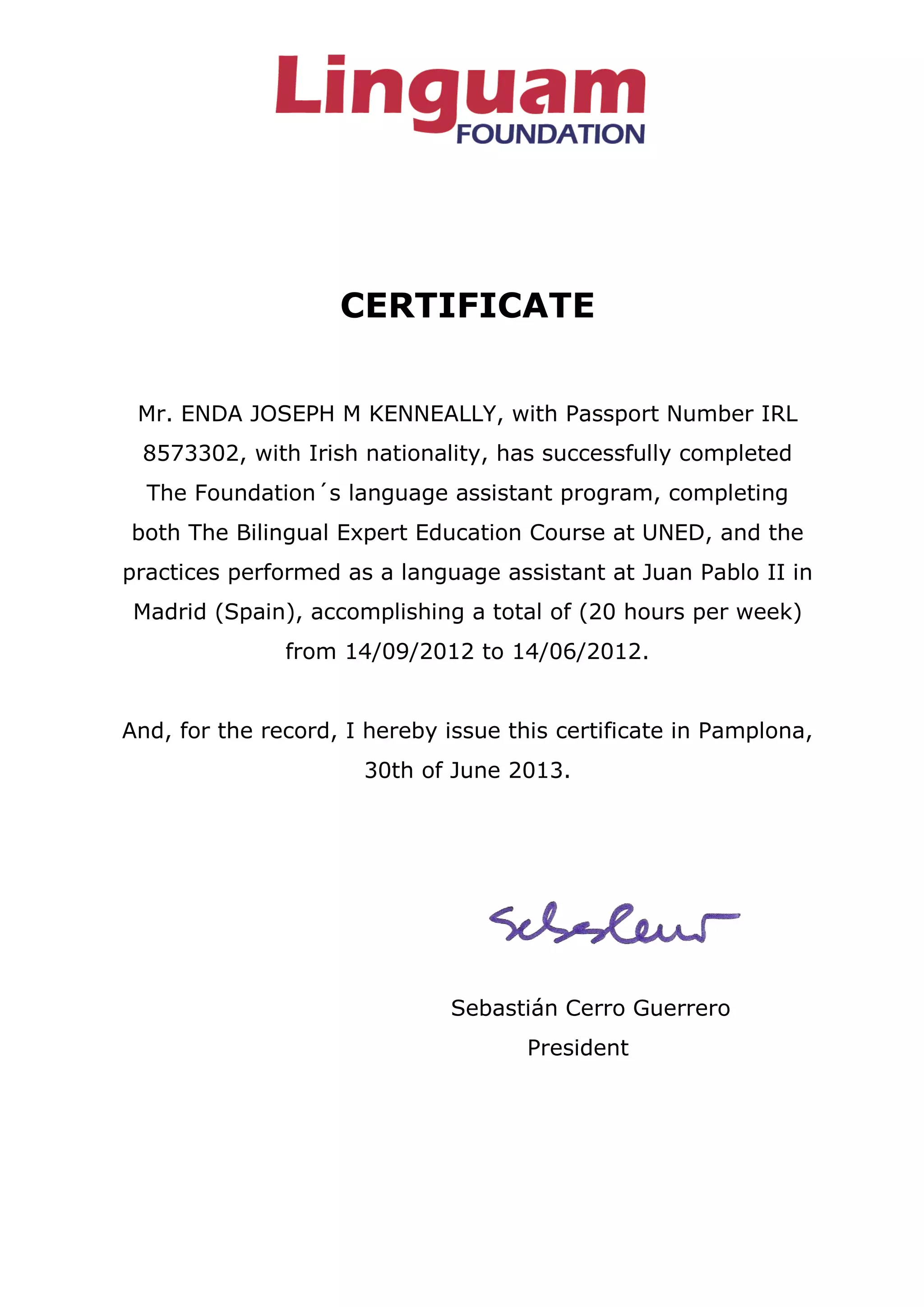 ENDA JOSEPH M KENNEALLY | PDF | Education