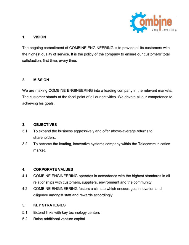 Profile of Combine Engineering with Civil Works | PDF
